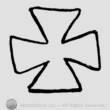 Mark with Shape similar with a nazi cross. | #317476