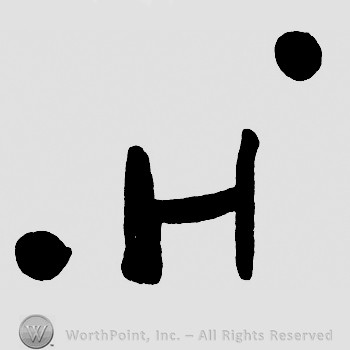 Mark with The letter "H" and two dots. | #318036