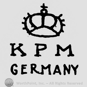Mark with A crown, the letters "KPM" and the text | #318191