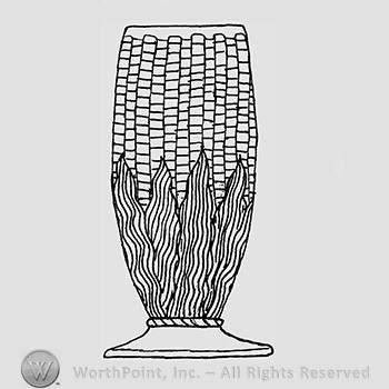 Mark with Glass pattern: Corn; Vase. | #318932
