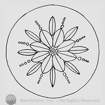 Mark with Glass Pattern: Octet; plate. | #319149