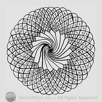 Mark with Glass Pattern: Pinwheel; plate. | #319151