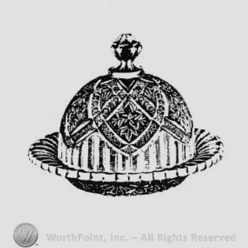 Mark with Glass Pattern: Eclipse; butter dish. | #319864