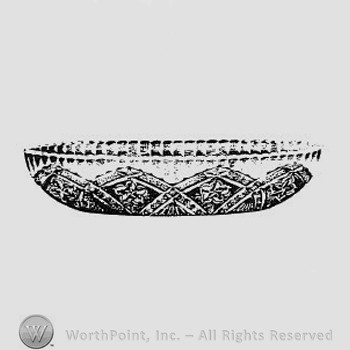 Mark with Glass Pattern: Eclipse; pickle dish. | #319870