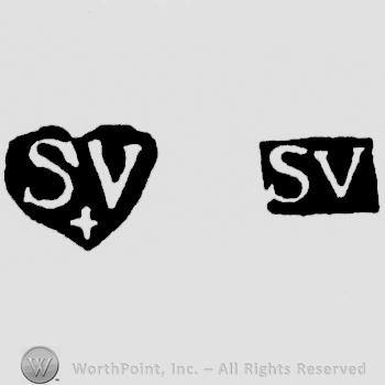 Mark with The letters "SV", "SV", a heart shape | #32001