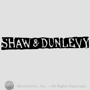 Mark with The text "SHAW & DUNLEVY". | #32020