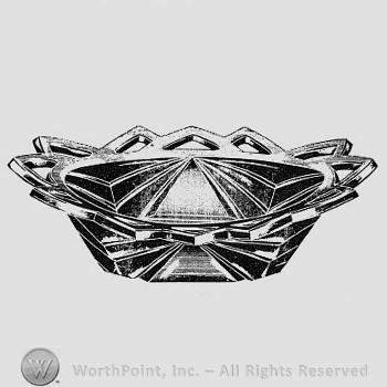 Mark with Glass Pattern: No. 610; oval dish. | #320226