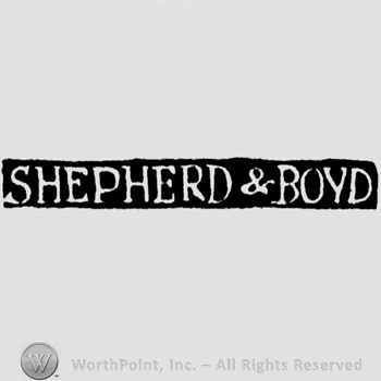 Mark with The text "SHEPHERD & BOYD". | #32023