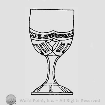 Mark with Glass pattern: Duncan Block; goblet. | #320604
