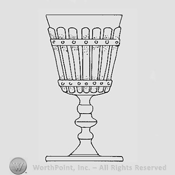 Mark with Glass pattern: Picket; goblet. | #320775