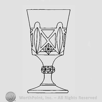 Mark with Glass pattern: Triple Triangle; wine | #320881