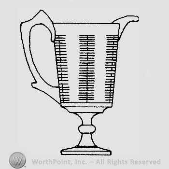 Mark with Glass Pattern: Zipper; pitcher. | #320913