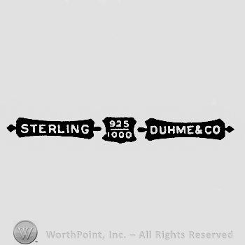 Mark with The text "STERLING 925 1000 DUHME & | #32096