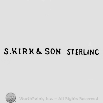 Mark with The text "S.KIRK & SON STERLING". | #32156