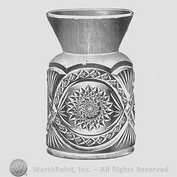 Mark with Imperial Glass Pattern: No.282B; vase. | #321563