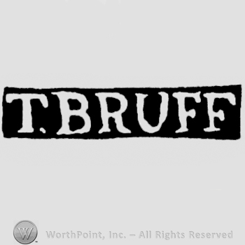 Mark with The text "T.BRUFF". | #32191