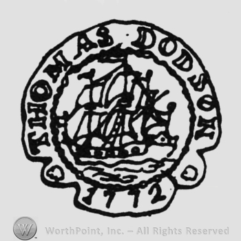 Mark with A label, the text "THOMAS DODSON", the | #32227