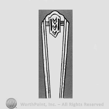 Mark with Silver Plated Pattern: Chevron; | #323499