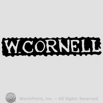 Mark with The text "W. CORNELL". | #32350