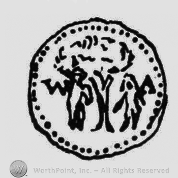Mark with A circle, the image of Adam and Eve | #32370
