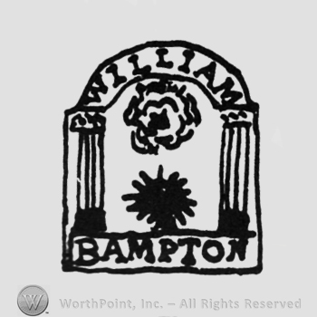 Mark with A label, the text "WILLIAM BAMPTON", | #32390