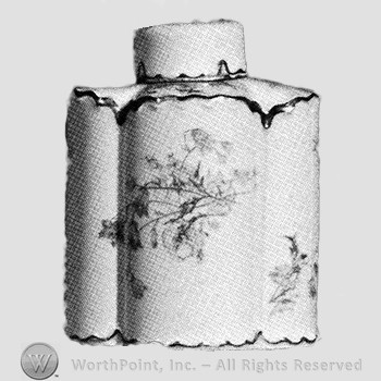 Mark with Belle tea caddy pattern. | #324211