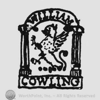 Mark with A label, the text "WILLIAM COWLING", a | #32433