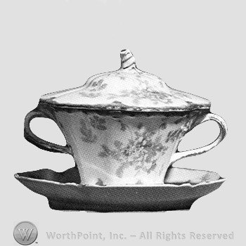 Mark with Cloverbrook covered bouillon cup and | #324397