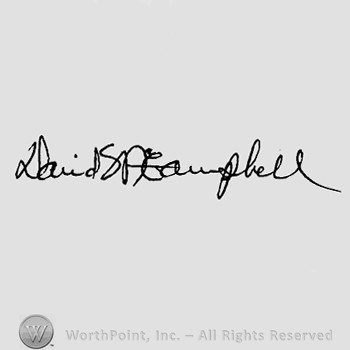 Mark with Signature: David McCampbell. | #324428