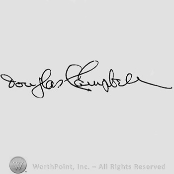 Mark with Signature: Douglas Campbell. | #324429
