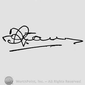 Mark with Signature: Frank Reginald Carey. | #324432