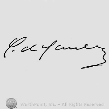 Mark with Signature: Charles de Gaulle. | #324443