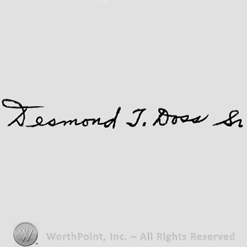 Mark with Signature: Desmond T. Doss. | #324454
