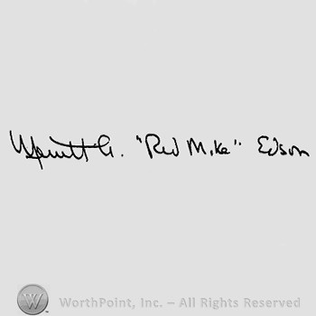 Mark with Signature: Merritt Edson. | #324455