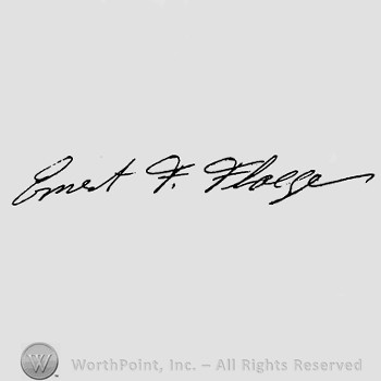 Mark with Signature: Ernest F. Floege 'Commandant | #324460