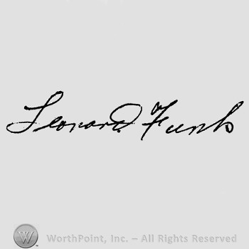Mark with Signature: Leonard Funk. | #324468