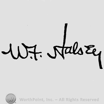 Mark with Signature: William F. Halsey. | #324477