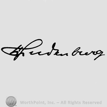 Mark with Signature: Paul von Hindenburg. | #324478