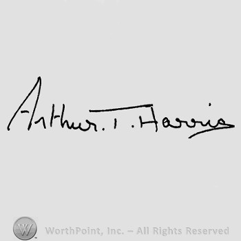 Mark with Signature: Arthur T. "Bomber" Harris. | #324479
