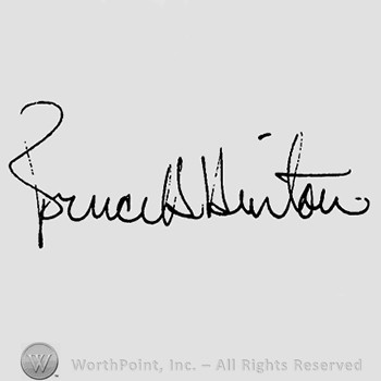 Mark with Signature: Bruce H. Hinton. | #324480