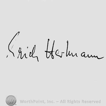 Mark with Signature: Erich Hartmann. | #324481