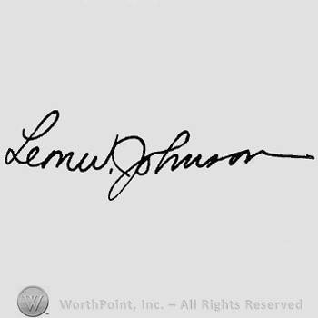Mark with Signature: Leon Johnson. | #324488