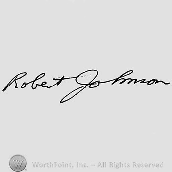 Mark with Signature: Robert Johnson. | #324492