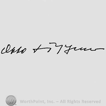 Mark with Signature: Otto Kretschmer. | #324506