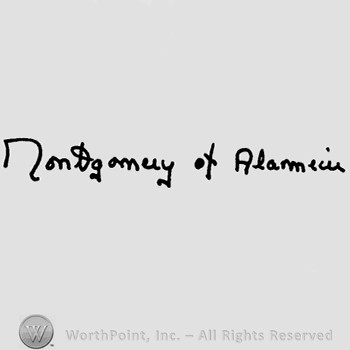 Mark with Signature: Bernard L. Montgomery. | #324522