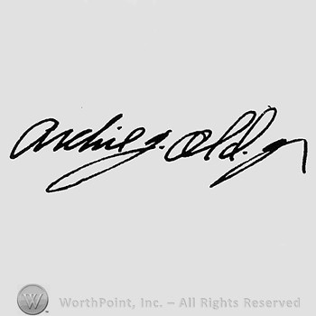 Mark with Signature: Archie J. Old Jr.. | #324529