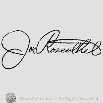 Mark with Signature: Joe Rosenthal. | #324546