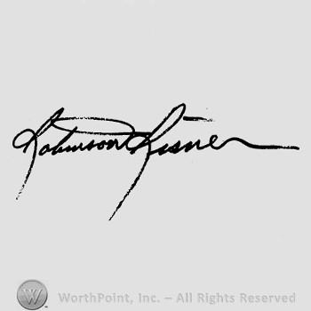 Mark with Signature: Robinson Risner. | #324547