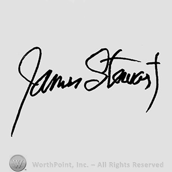 Mark with Signature: Jimmy Stewart. | #324563