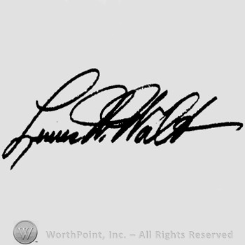 Mark with Signature: Lewis Walt. | #324585
